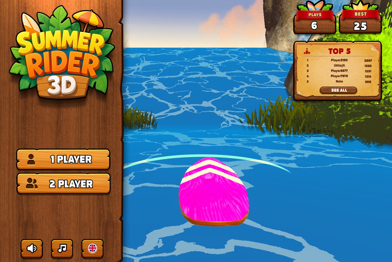 Surf Extremo en 3D evitando obstáculos – Juegos Friv